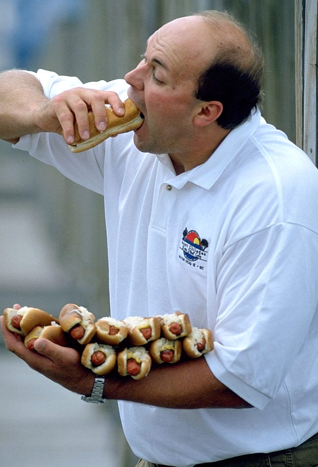 Sports Figures Eating Hot Dogs - Sports Illustrated