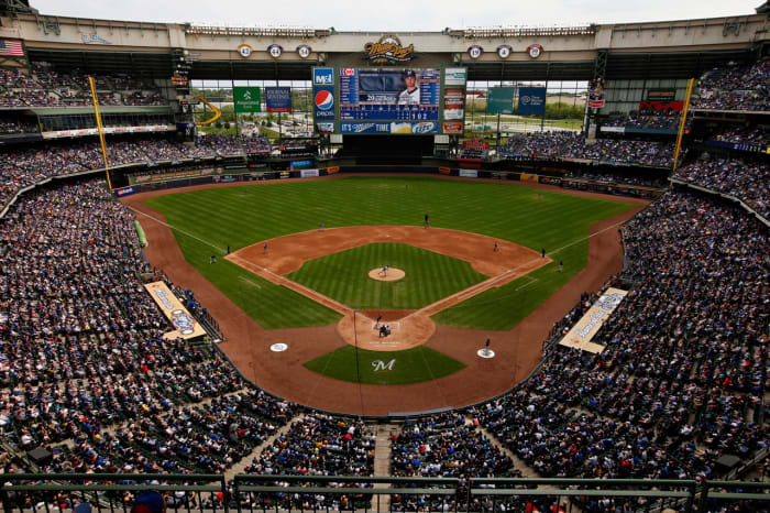 Ballpark Quirks: Taking a slide in Milwaukee’s Miller Park - Sports ...