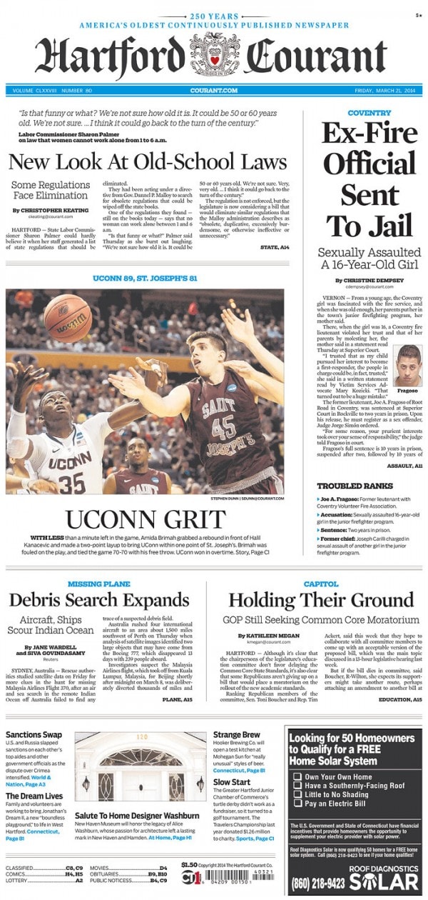 Here's the Local Newspaper Front Page of Every Team That Advanced in ...