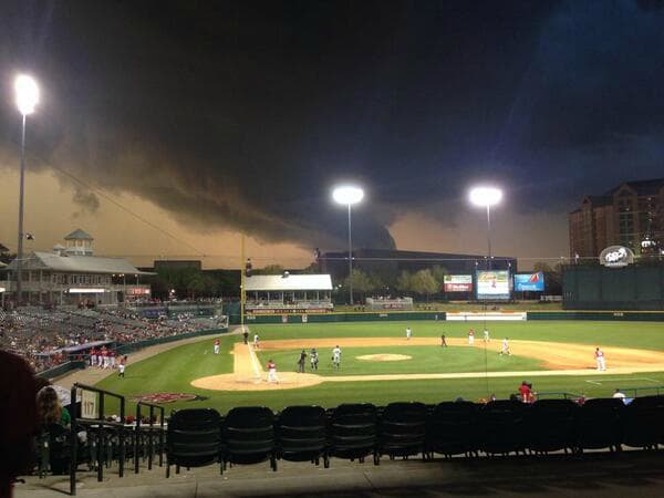 Photo: Massive Storm Bears Down on Minor League Park in Texas - Sports ...