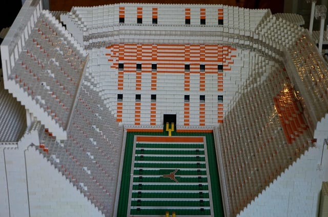 Texas Longhorns football Lego stadium: Fan builds replica of Darrell K ...