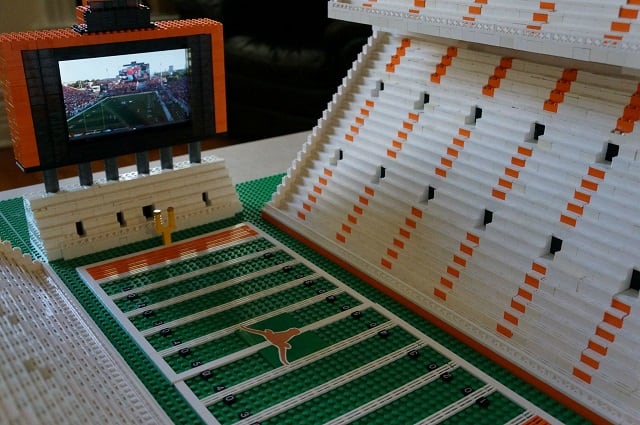 Texas Longhorns football Lego stadium: Fan builds replica of Darrell K ...