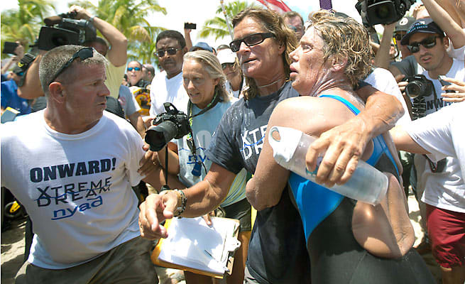 Diana Nyad, 64, completes historic Cuba-to-Florida swim - Sports ...