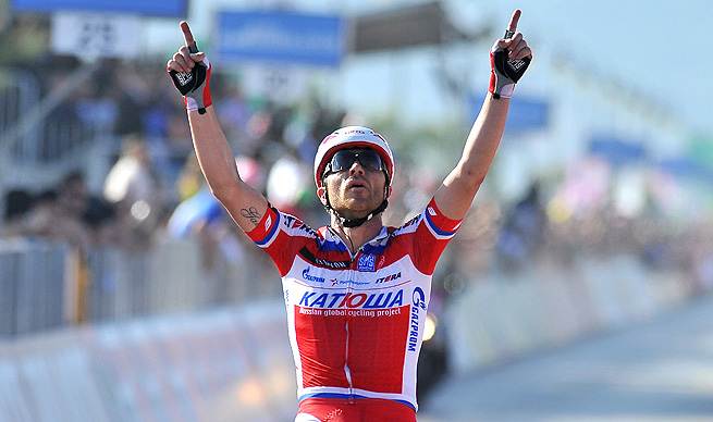 Italy's Luca Paolini wins third stage of Giro d'Italia, takes overall ...