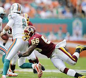 Redskins' Riley makes first career start at LB count - Sports Illustrated