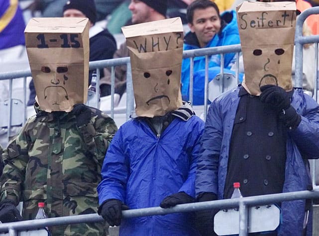 Fans With Bags Over Their Heads - Sports Illustrated