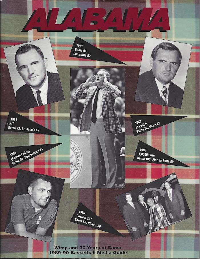 Alabama Basketball - Alabama basketball 1989-90 - Wimp Sanderson ...