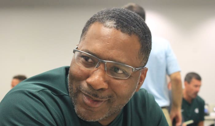 MSU Football WR Coach Terrence Samuel - Sports Illustrated Michigan ...