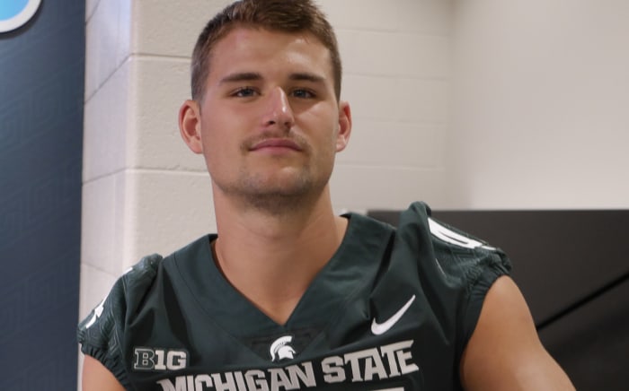MSU Football LB Grayson Miller - Sports Illustrated Michigan State ...
