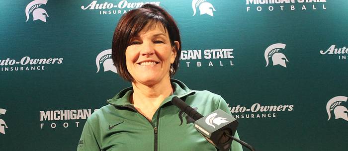 MSU Volleyball Coach Cathy George! - Sports Illustrated Michigan State ...