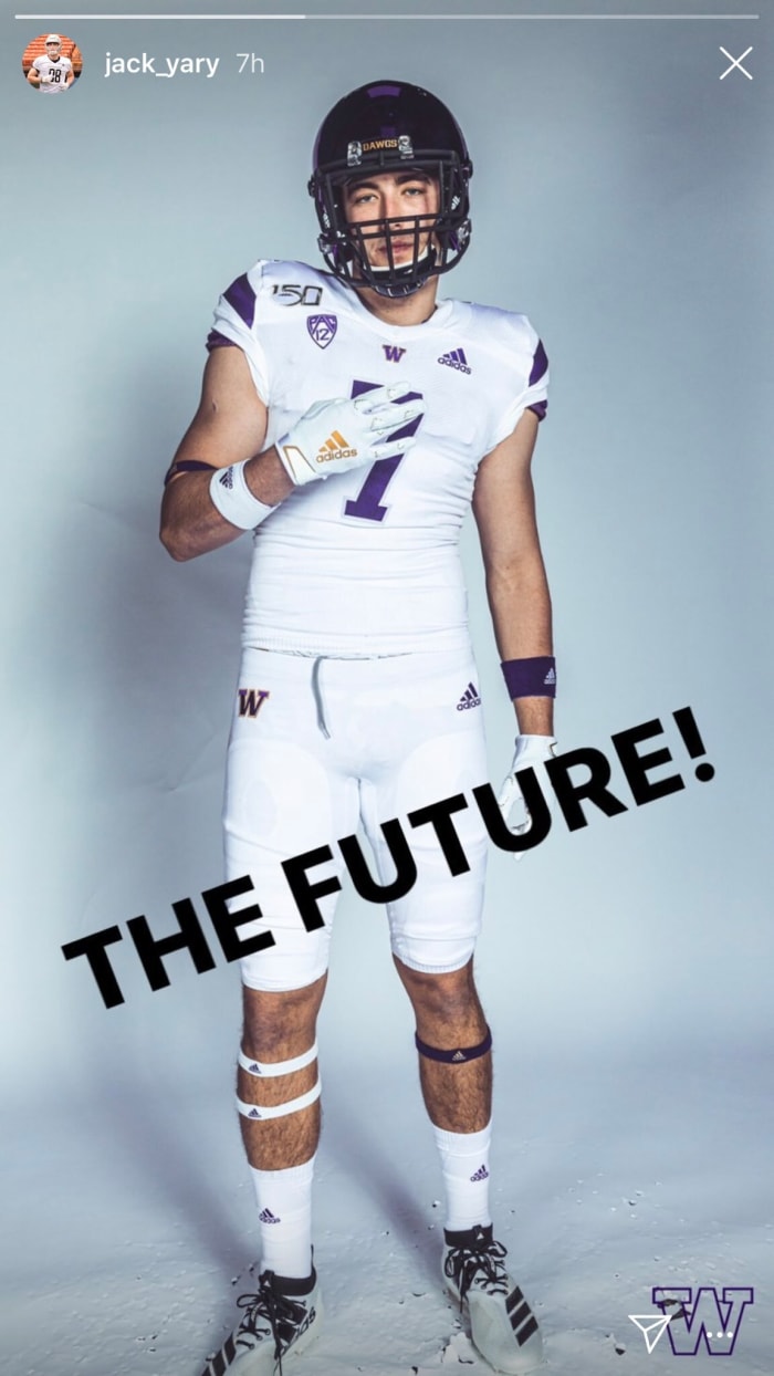 Young Yary Poses in UW Uniform; Is He Jilting USC for the Huskies ...