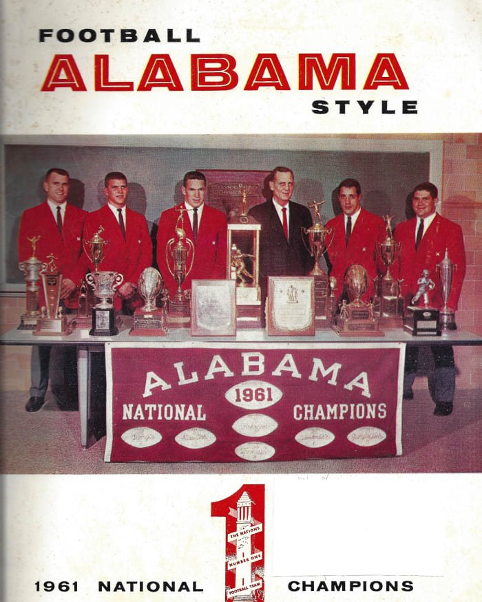 Alabama football-Crimson Tide football-1961 Crimson Tide-Bear Bryant ...