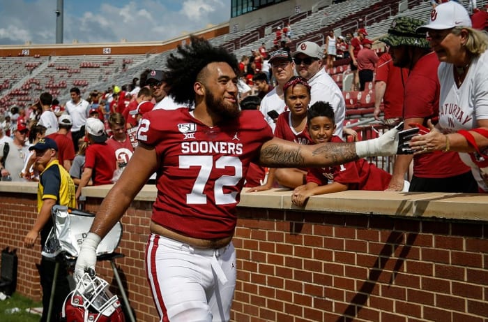 Oklahoma Sooners offensive line coach Bill Bedenbaugh is impressed by ...