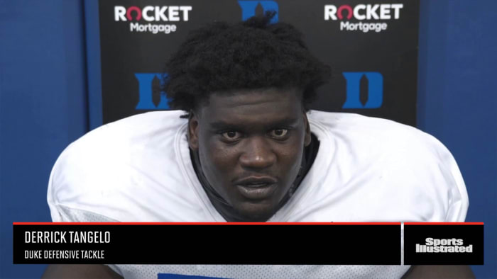 Duke's Derrick Tangelo Ready to Face Boston College's Offensive Line ...