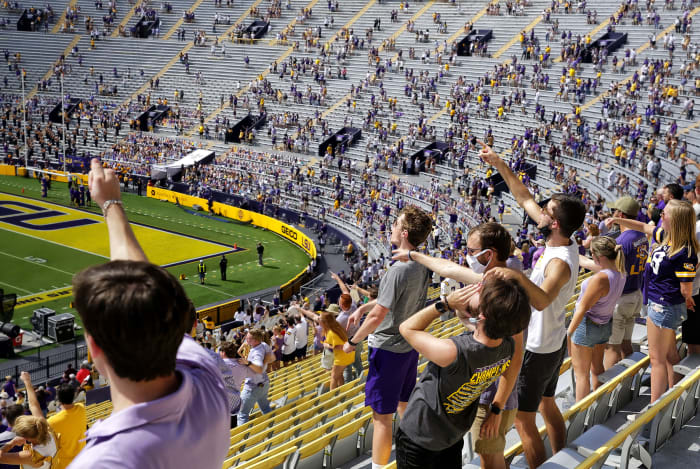 LSU tailgating, banned on campus, lives on vs Mississippi State ...