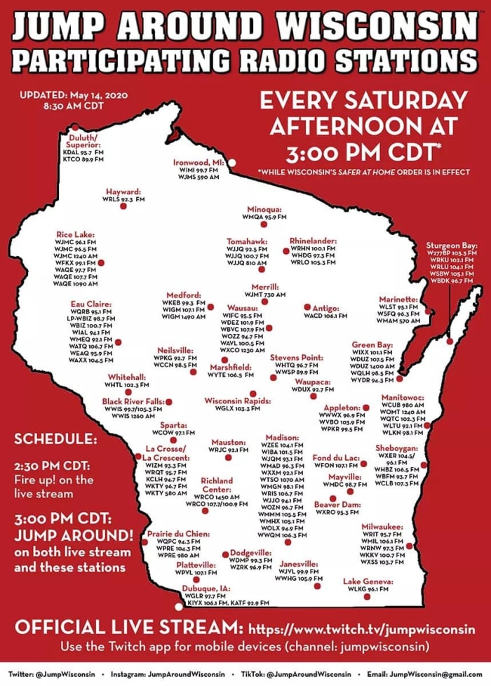Last Jump Around for "Jump Around Wisconsin" on Saturday - Sports ...