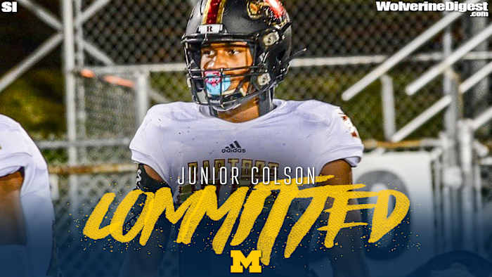 Junior Colson Commits To Michigan - Sports Illustrated Michigan ...