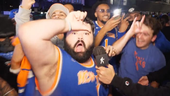 Knicks fans go wild outside MSG after win over Celtics (video) - Sports ...