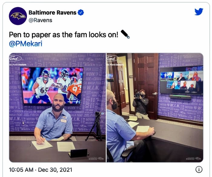 Cal Football: Patrick Mekari Signs 3-Year Extension with the Baltimore ...