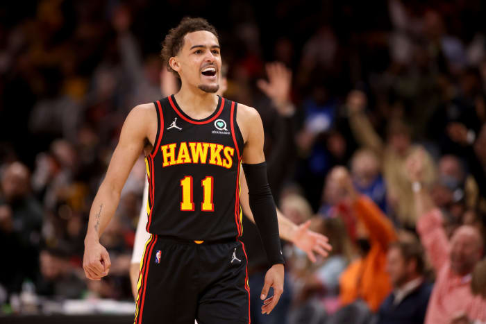 Watch Trae Young Throw Alley-Oop Dunk to Himself - Sports Illustrated ...