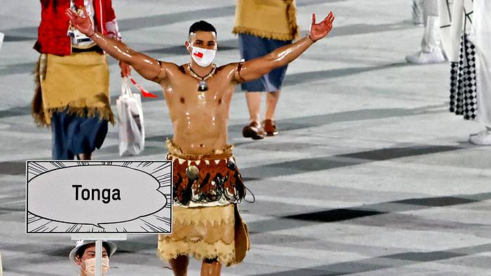 Tongan athlete Pita Taufatofua makes shirtless return to Olympics ...