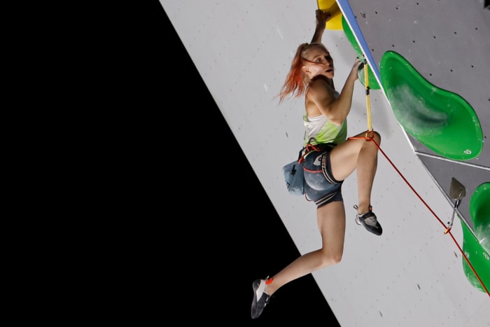 Slovenia's Janja Garnbret wins women's sport climbing Olympic gold ...