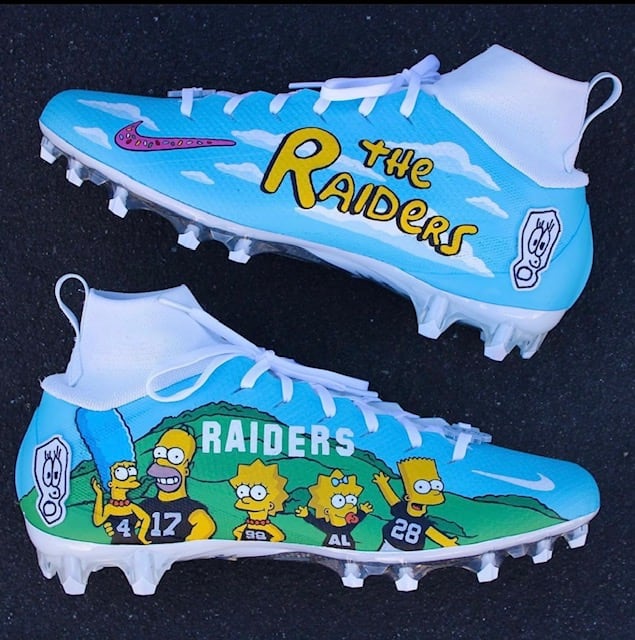 Josh Jacobs Shows Off Simpsons-Inspired Cleats - Sports Illustrated ...