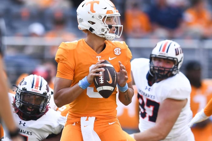 Tennessee Quarterback Tayven Jackson Enters Transfer Portal, Visiting ...