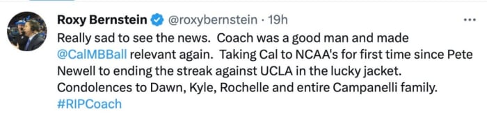 Ex-Cal Coach Lou Campanelli, Who Ended Bears' 52-Game Skid vs. UCLA ...