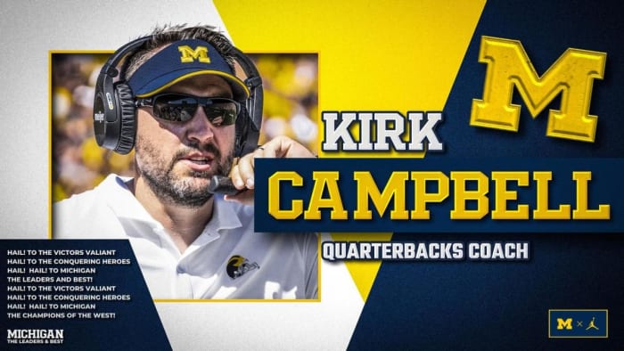 Get To Know Michigan Football Quarterbacks Coach Kirk Campbell - Sports Illustrated Michigan ...