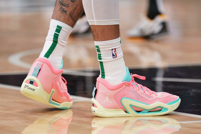 Jayson Tatum Teases 'Pink Lemonade' Jordans Ahead of Release - Sports ...