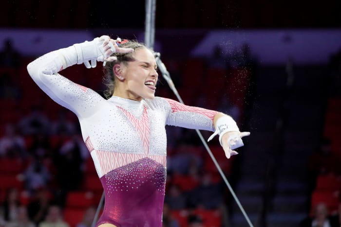 OU Gymnastics: Two Perfect 10s Highlight Oklahoma's Romp Into Saturday ...