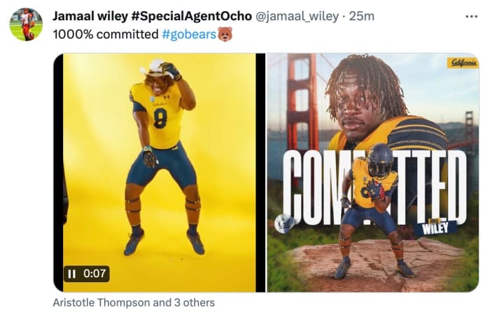 Cal Adds 3-Star Running Back Jamaal Wiley of Texas to its 2024 ...