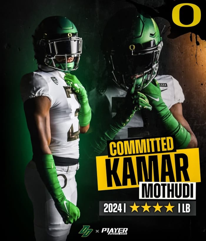 Oregon Recruiting: 2024 Linebacker Kamar Mothudi Commits to Oregon ...