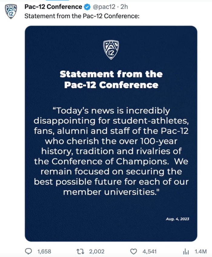 What Are Cal's Options with the Pac-12 Apparently Doomed? - Sports Illustrated Cal Bears News ...