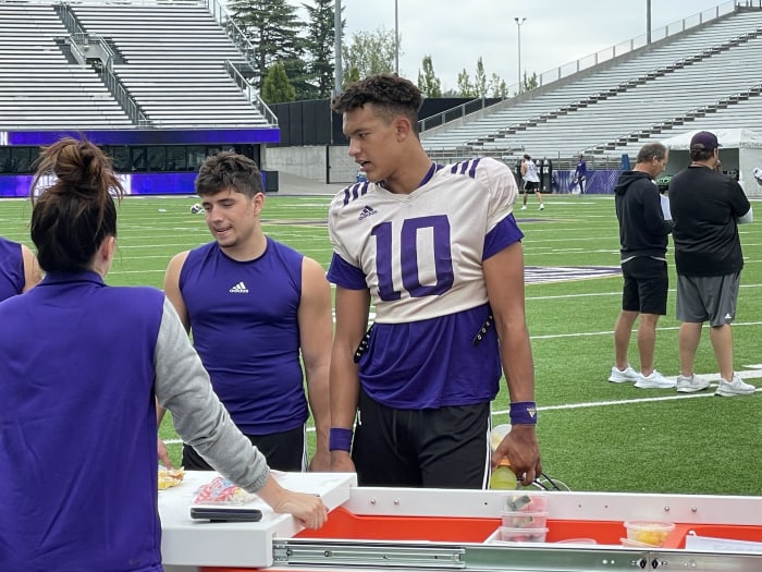 As Penix Rests Up, UW Coaches Get First Look at Mack — Who Was ...