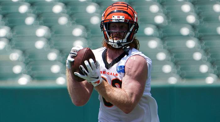 Bengals training camp: Hayden Hurst turning heads as C.J. Uzomah ...