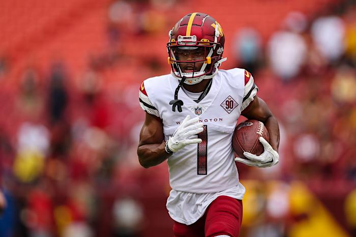 WATCH: Washington Commanders Rookie WR Jahan Dotson Scored First Career ...