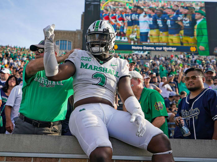How Charles Huff built Marshall football to upset Notre Dame - Sports ...