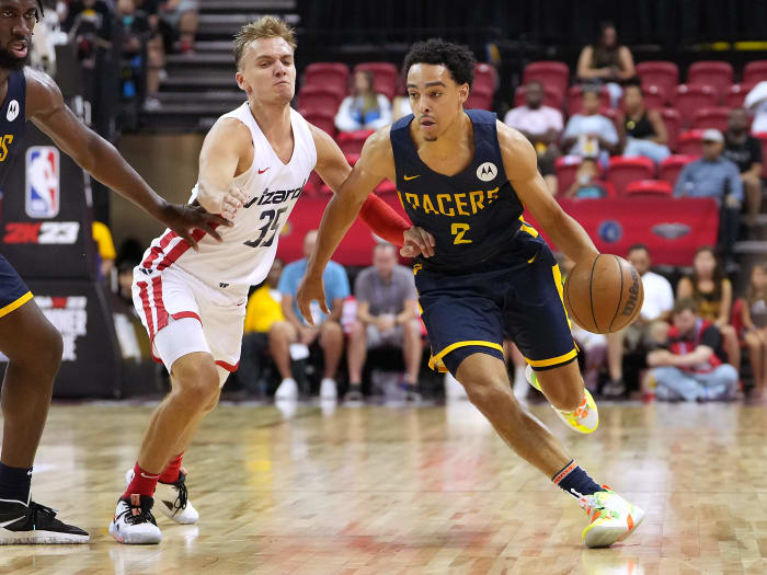 Indiana Pacers rookie Andrew Nembhard showing off sharp passing through ...
