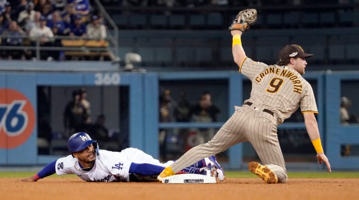 Padres vs. Dodgers game features most improbable caught stealing ...