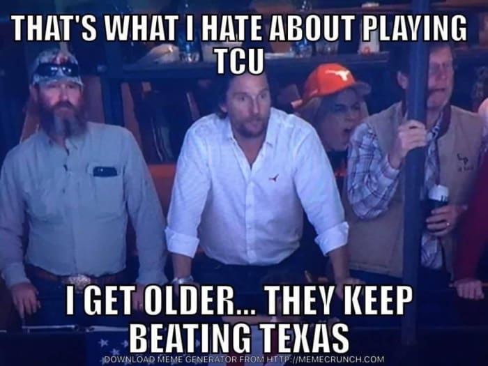 TCU football: All Your UT Memes For Game Day - Sports Illustrated TCU ...