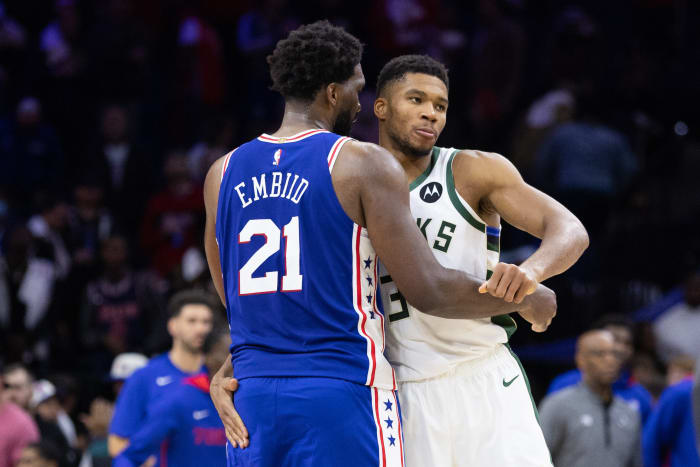 Giannis Antetokounmpo vs. Joel Embiid: The battle of the titans ...