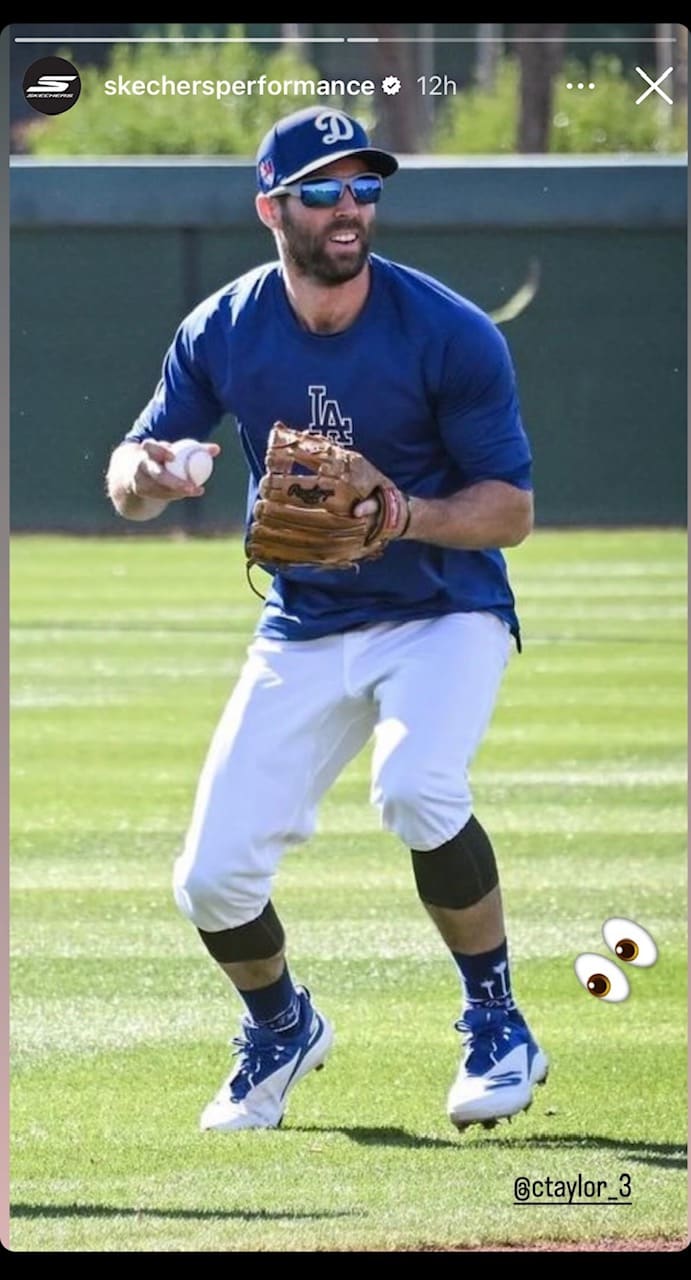 Dodgers Infielder Chris Taylor Ditches New Balance for Skechers ...