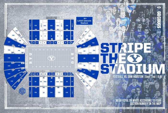 BYU Wants Fans to Stripe the Stadium Against Sam Houston State - BYU ...