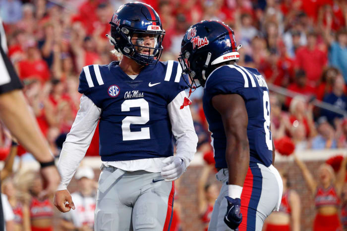 Jaxson Dart's Legs Power Ole Miss Rebels To Halftime Lead - The Grove Report – Sports ...