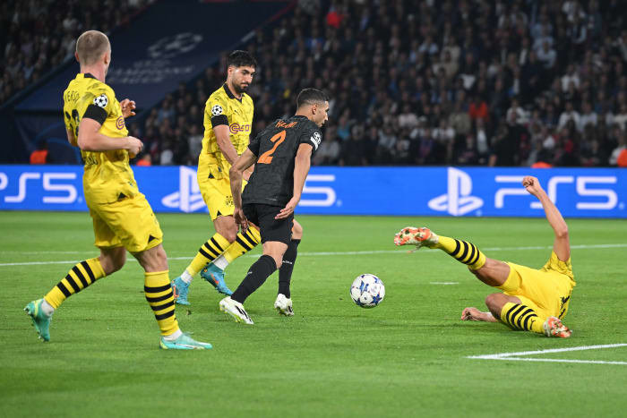 Beautiful Achraf Hakimi goal helps PSG beat Dortmund in UCL - Futbol on ...
