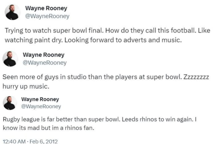 Wayne Rooney's Super Bowl tweets go viral after Tom Brady link-up - Futbol on FanNation