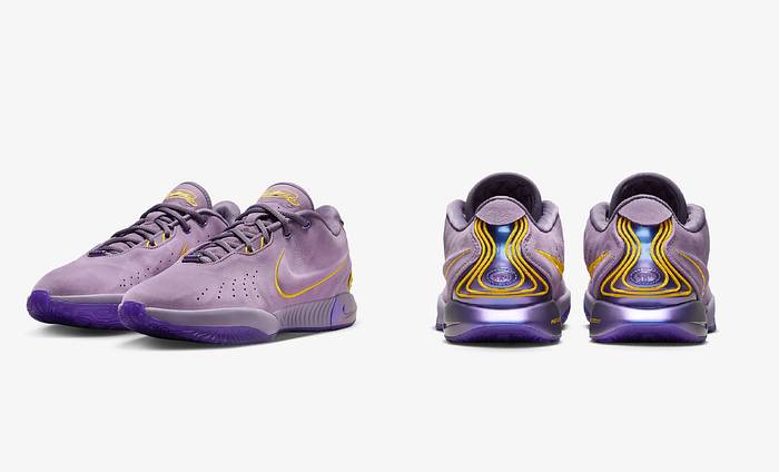 LeBron James' Sneakers Drop in Purple & Gold Lakers Colorway - Sports ...