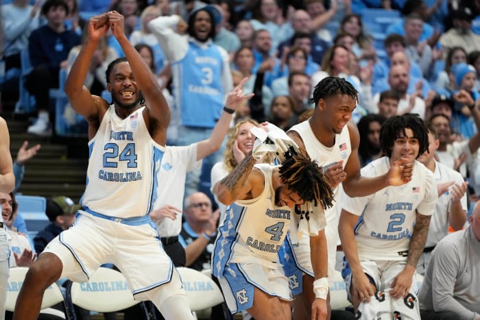 UNC Basketball Backcourt Co-Star Applauds RJ Davis' Big Night - Sports ...